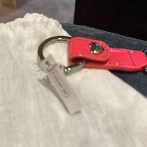 Coach | Accessories | Nwt Coach Pink Embossed Keychain | Poshmark